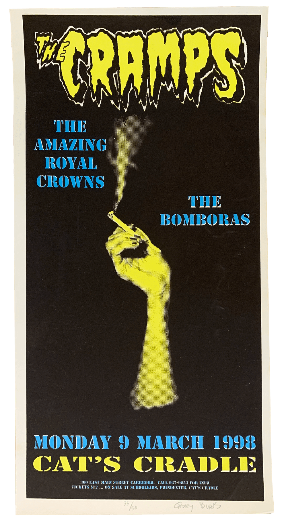 Cramps Tour Flyers & Posters - 1998 – Amazing Royal Crowns